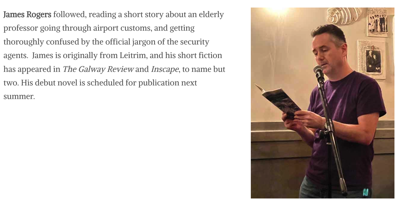 Reading on the Upper West Side – James Rogers
